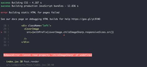Building Static HTML For Pages Failed HELP Issue Gatsbyjs Gatsby GitHub