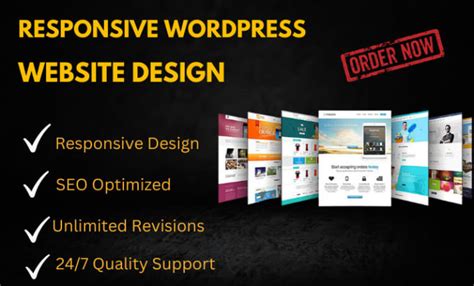 design responsive wordpress website for you by mazibali fiverr