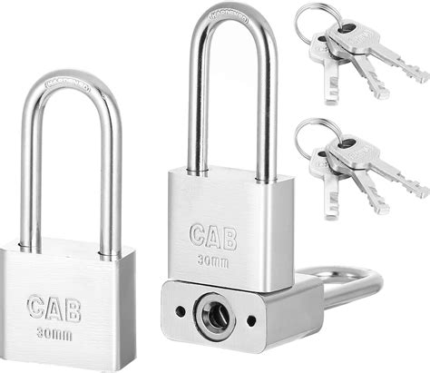 Lpraer 2 Stück Vorhängeschlösser Mit Schlüssel Set Edelstahl