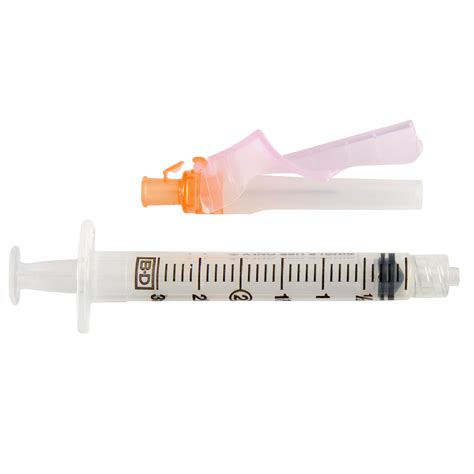 3ml Bd Syringe Luer Lok With 25g X 1 Eclipse Safety Needle