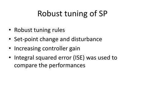 Ppt Performance And Robustness Of The Smith Predictor Controller Powerpoint Presentation Id