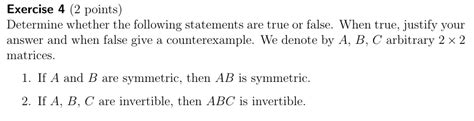 solved exercise 4 2 ﻿points determine whether the following