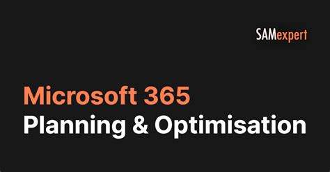 Microsoft 365 Planning And Optimisation