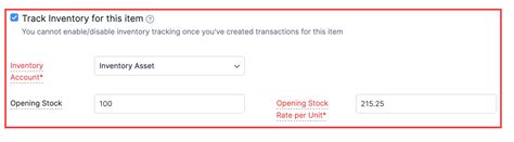 Enter Opening Stock Of Items Faq Zoho Books