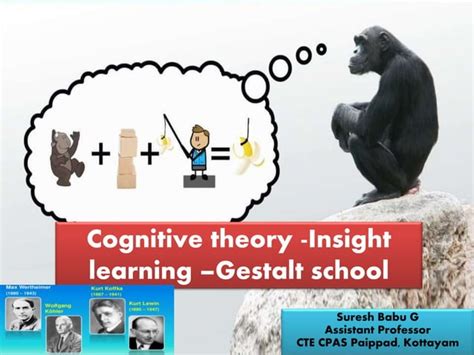 Cognitive Theory Insight Learning Gestalt School Pptx
