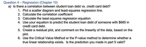 Question 4 Regression Chapter 10 A Is There A