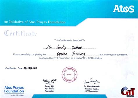 Sandip Jadhav On Linkedin Gtt Atos Pgmcoe Python