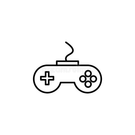 A Simple Game Controller Icon Symbolizing Video Games Or Entertainment Stock Vector