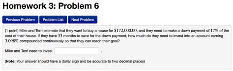 Solved Homework 3 Problem6 Previous Problem Problem List