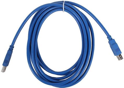 VcomУдлинитель кабеля Штекер Male Разъем Female 3синий Usb3 0 Am Af 3m Vus7065 3m купить C