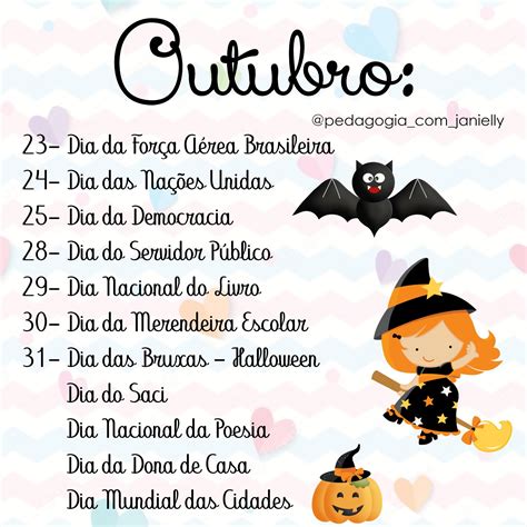 Datas Comemorativas MÊs De Outubro