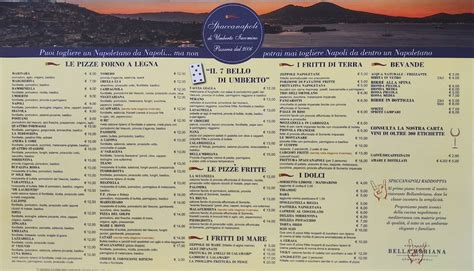 Menu Da Spaccanapoli Ristorante Sanremo