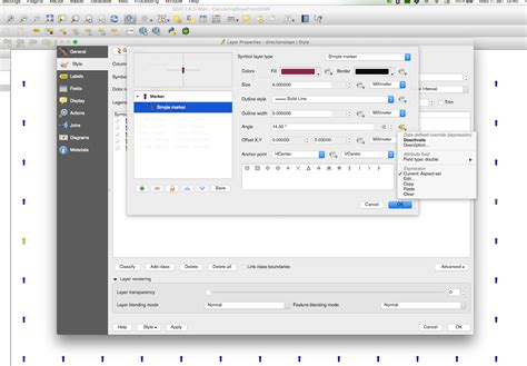 Symbology Rotating Symbols Per Attribute Value In Qgis Geographic Information Systems Stack