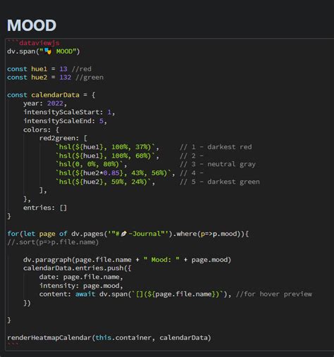 Heatmap Not Rendering · Issue 32 · Richardslheatmap Calendar Obsidian