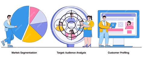 Premium Vector Market Segmentation Target Audience Analysis Customer