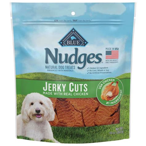 Getuscart Blue Buffalo Nudges Jerky Cuts Natural Dog Treats Chicken 10oz Bag
