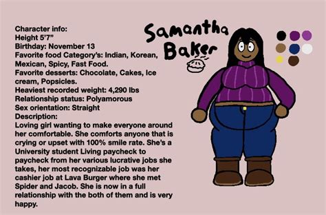 Samantha Baker Character Sheet By Mr Sj On Deviantart