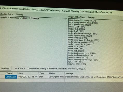 Exception In Run Could Not Find File Cusersundeepdocumentsxibo
