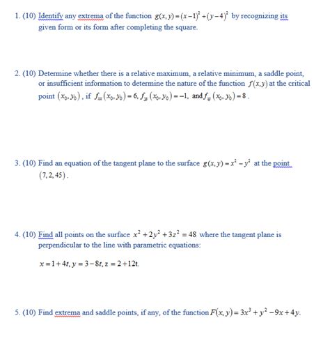 Solved Identify Any Extrema Of The Function G X Y X Y Chegg Com