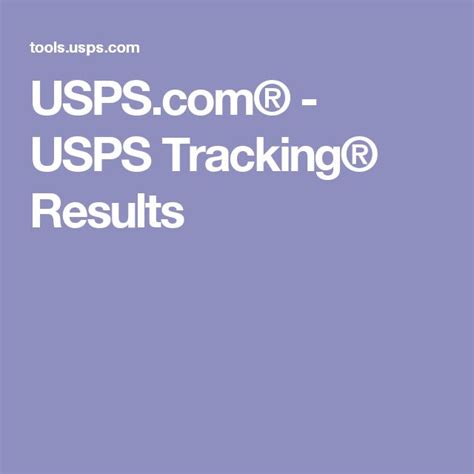 ® Usps Tracking® Results Track Results Usps Track