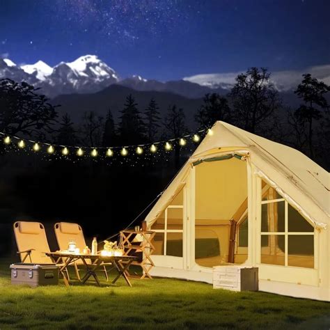 Mophoto 6 Person Inflatable Tents Blow Up Tent Air Glamping Tents With