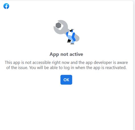 Facebook Login Not Working