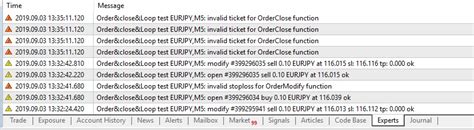 Invalid Ticket Orderclose Error 4108 And Invalid Stoploss For