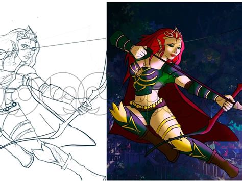 An Illustration Or Concept Of Character In A Fantasy RPG Style Upwork