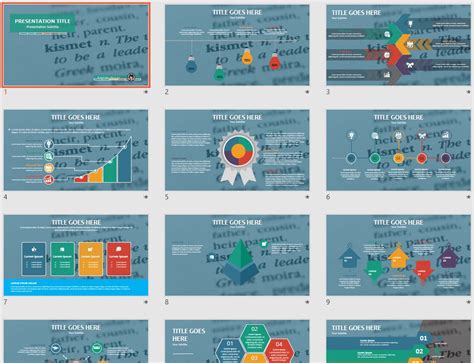 Identification PowerPoint Template 59112