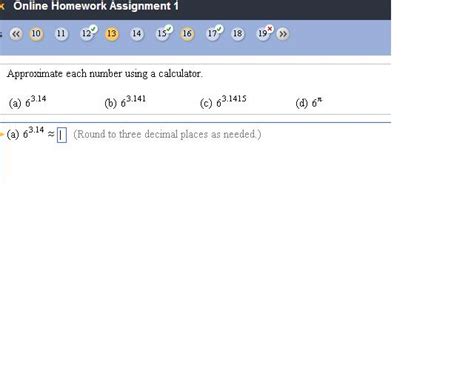 solved approximate each number using a calculator 63 14
