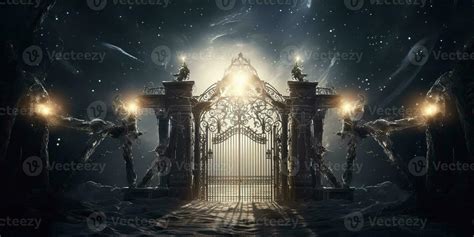 Ai Generated Ai Generative Baroque Heaven Inner Space Gate Religion