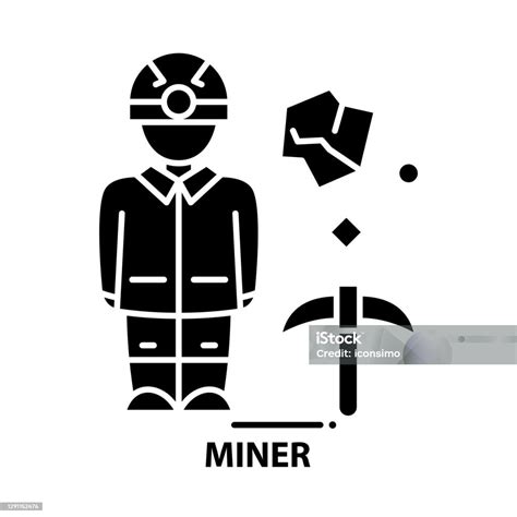 광부 기호 아이콘 편집 가능한 스트로크가있는 검은 색 벡터 기호 개념 그림 0명에 대한 스톡 벡터 아트 및 기타 이미지 0명 3차원 형태 개념 Istock