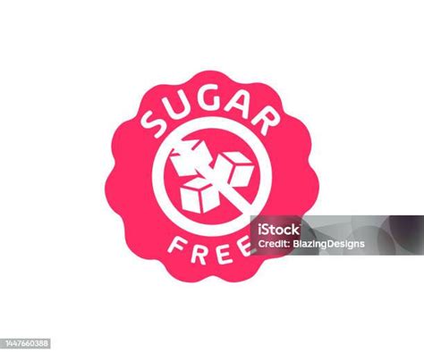 무설탕 우표 라벨 또는 스티커 서명 설탕이 첨가 된 제품이 없습니다 당뇨병 개념입니다 건강에 해로운 영양 비만 당뇨병 치과 치료 알레르겐 무료 아이콘 벡터 디자인과 그림