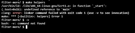 Linker Command Failed With Error Code1 It Was Working Perfectly