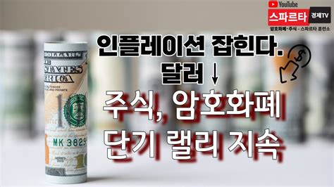 비트코인 암호화폐 디지털자산 주식 인플레이션 잡힌다 달러인덱스 급락 주식 암호화폐 단기 랠리 지속 Youtube