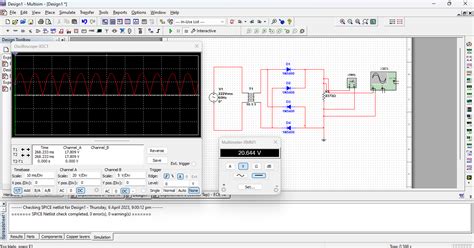 Center Tap Vs Diode Bridge Rectifier In Multisim Electrical