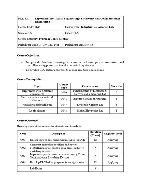Diploma In Electronics Engineering Electronics And Communication