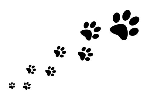 Dog Paw Print Silhouette At Getdrawings Free Download