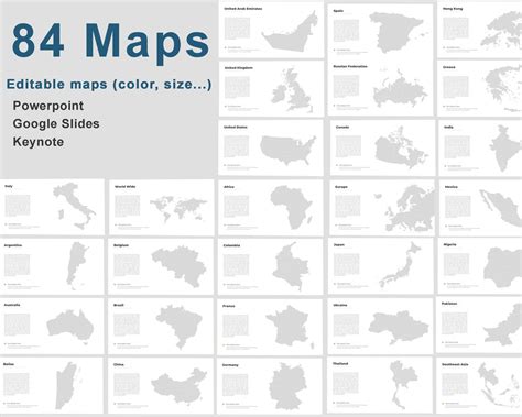 Editable Map Powerpoint Template World Map Powerpoint Fully Editable