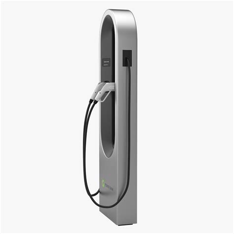 Electric Vehicle Charging Station 3d Model 29 Fbx Max Obj Gltf