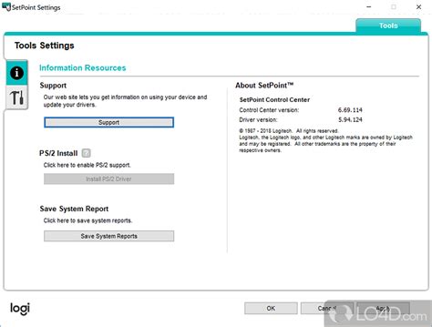 Logitech Setpoint Screenshots