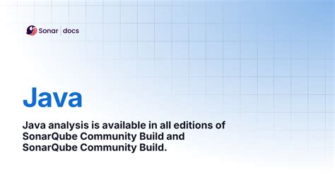 Java Sonar Documentation