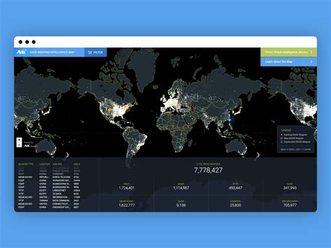 A10 Networks Ddos Threat Intelligence Map By Arlton Lowry For Few On