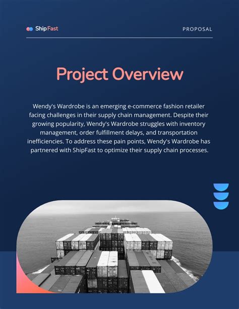 supply chain optimization proposal template visme