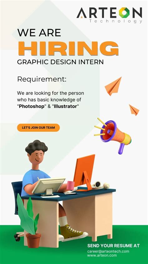 Arteon Technology On Linkedin Hiring Graphic Interns Are You Creative Looking For An