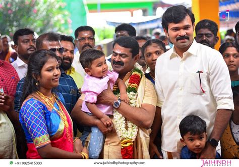 Naam Tamilar Leader Seeman Son Maaveeran Prabhakaran Earrings Ceremony