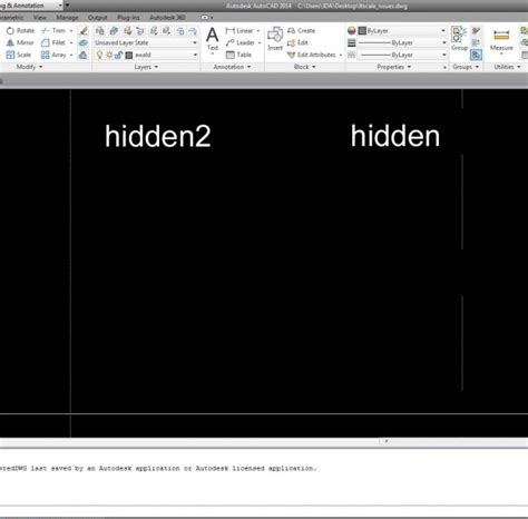 Linetype Problems Hidden Vs Hidden2 Autocad 2d Drafting Object