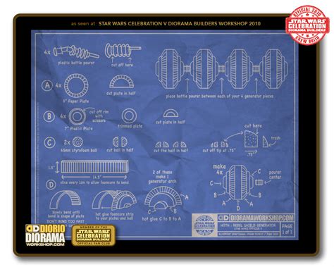 Tutorials • Blueprints • Hoth Rebel Shield Generator Diorama Workshop Com