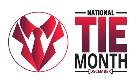 12월은 전국 넥타이의 달입니다 휴일 컨셉 플래 카드 배경 인사말 카드 텍스트 비문이있는 포스터 디자인 템플릿 표준 소셜 미디어 게시물에 적합합니다 0명에 대한 스톡 벡터