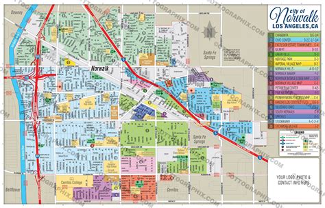 Mapa De Norwalk California